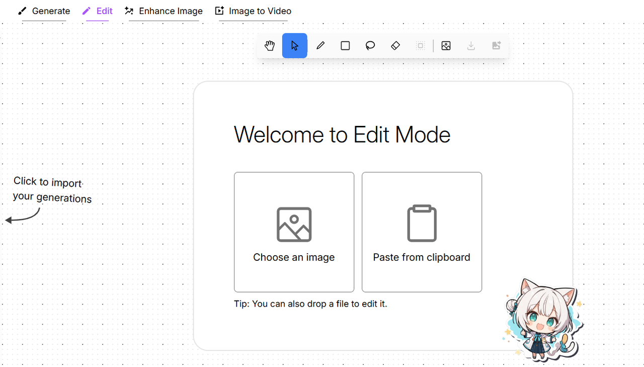 Image Editing Made Easy: Master Generation & Edit Tools - PixAI