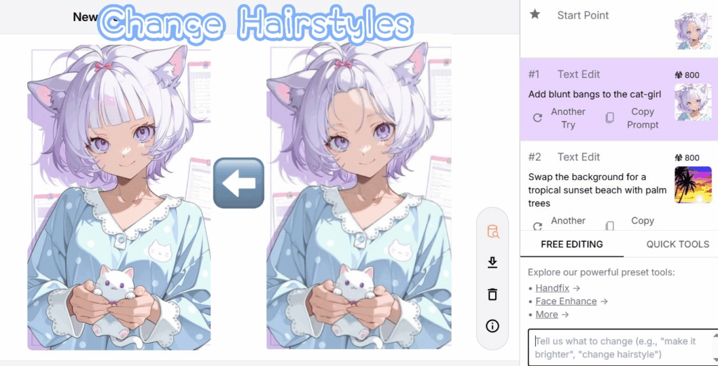 Chat Editing: Image Editing With Natural Language Commands - PixAI
