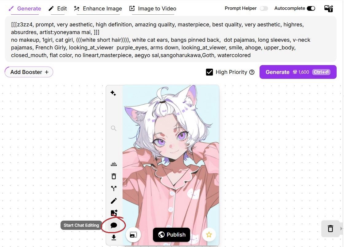 Chat Editing: Image Editing With Natural Language Commands - PixAI