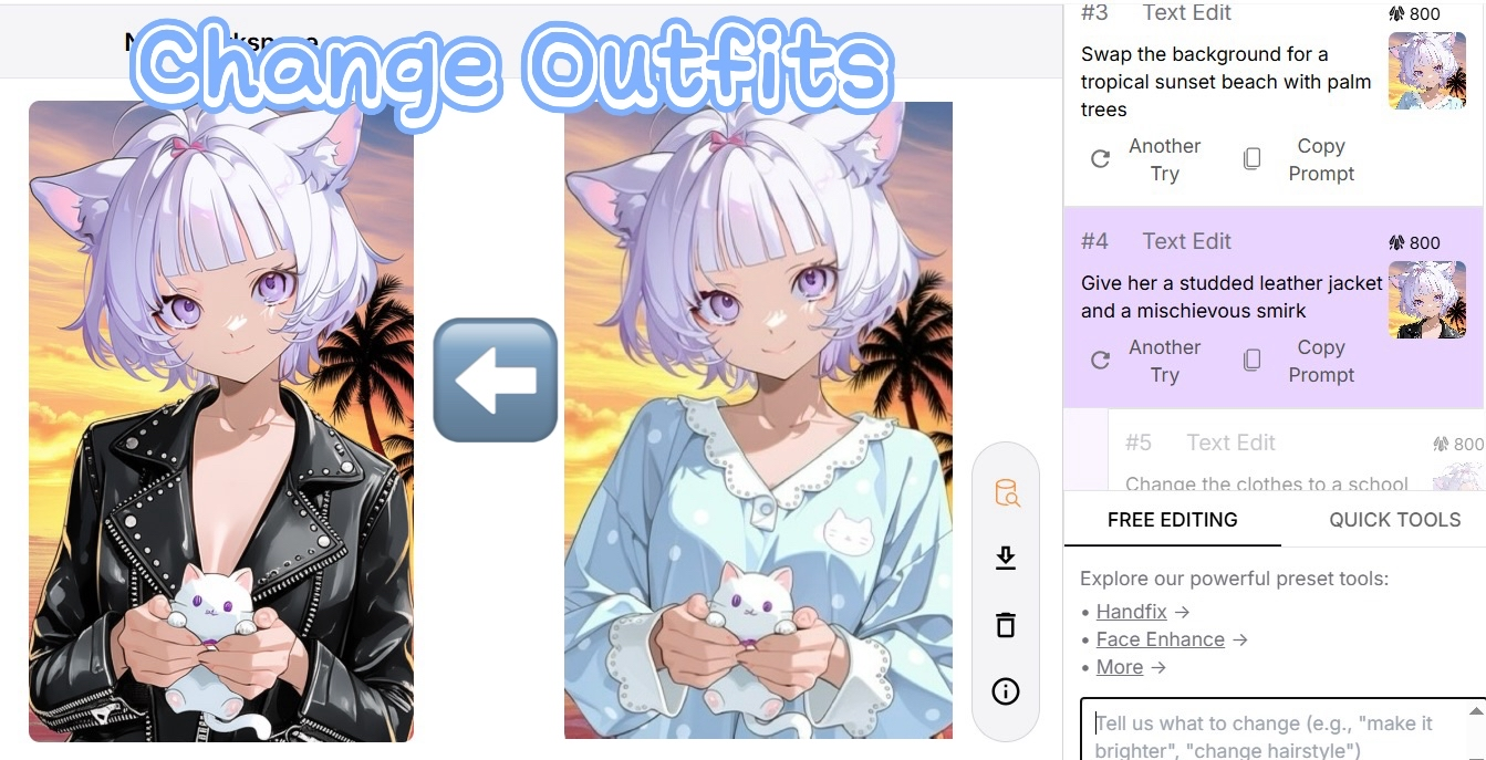 Chat Editing: Image Editing With Natural Language Commands - PixAI